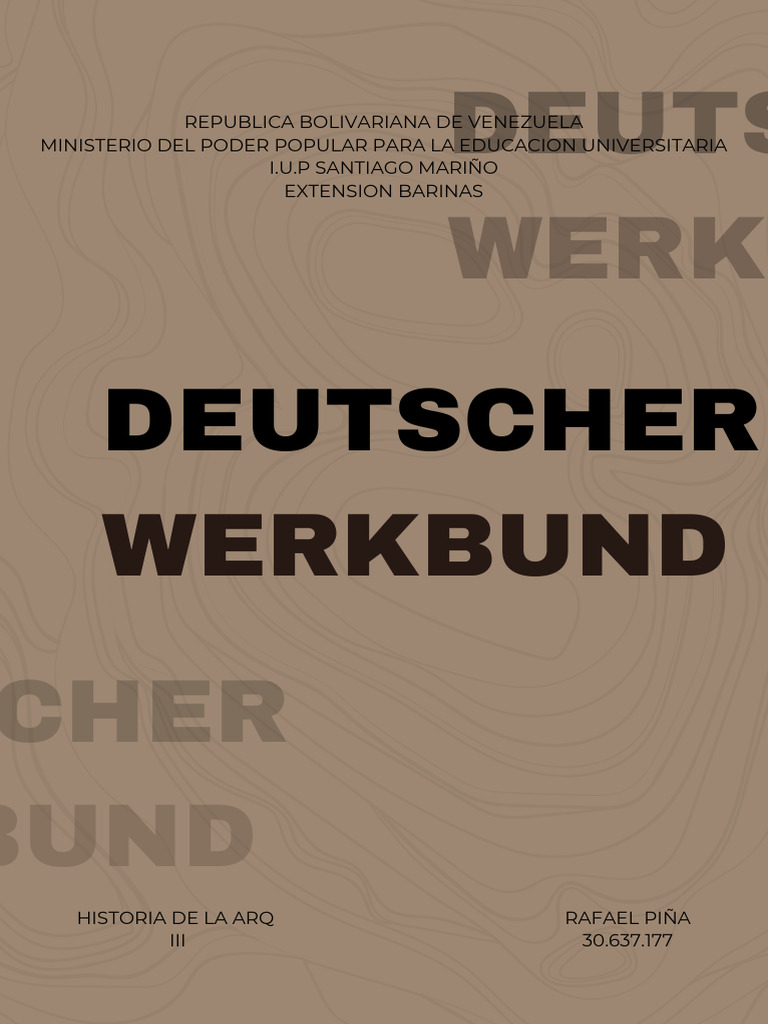 Historia del Deutscher Werkbund | PDF | Las artes | Diseño