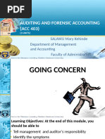 SA 570 Notes by Neeraj Arora | PDF | Going Concern | Accounting