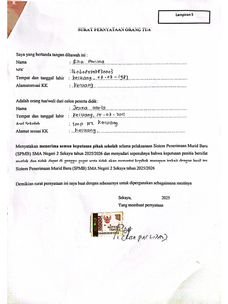 Lampiran 5 Jesika | PDF