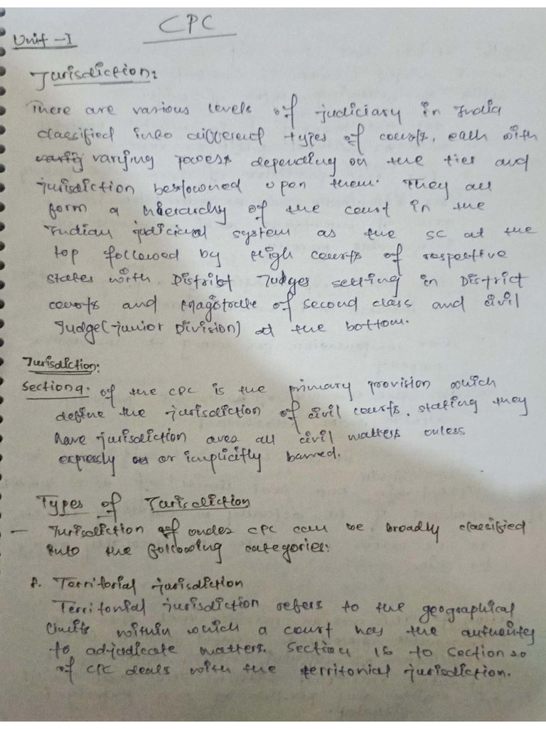 CPC 6th Sem @vishwa | PDF