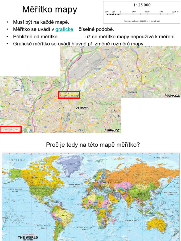 07-6 Kartografie-Měřítko, Obsah Mapy, Druhy Map | PDF