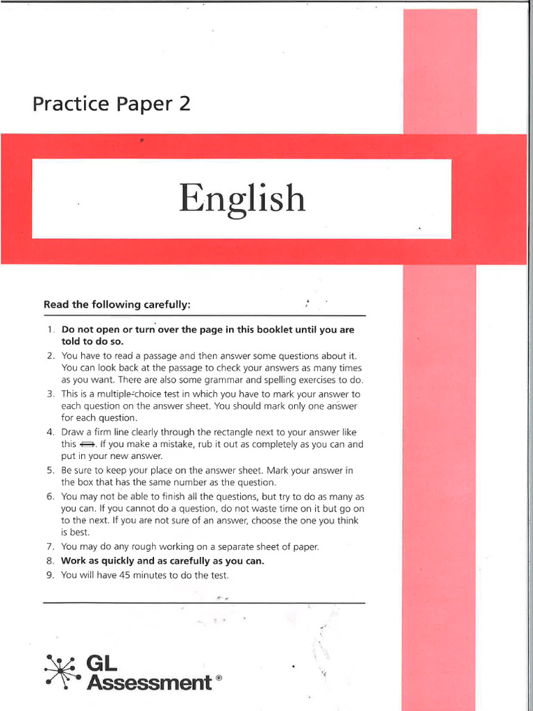 Practice Paper 2 | PDF