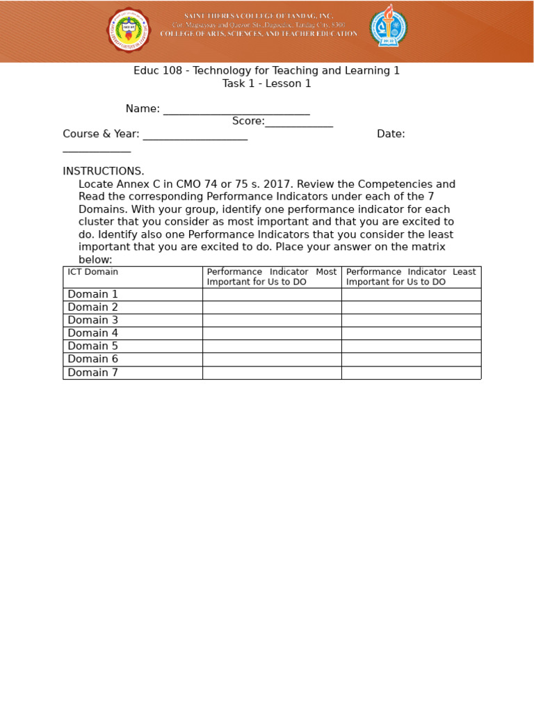 Module 1 Task 1 | PDF