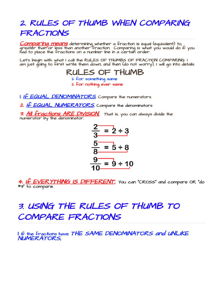 Math Fractions | PDF