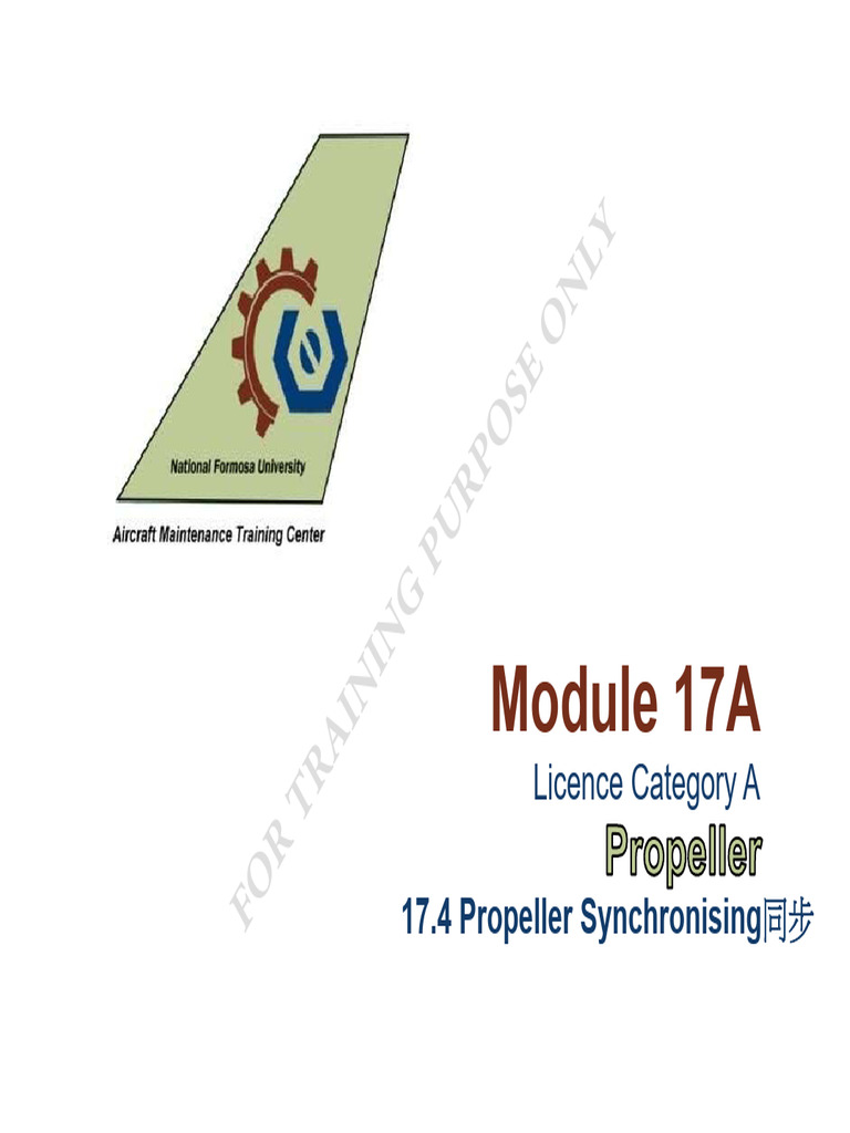 17.4 Propeller Synchrophasing - B1教學20211228 | PDF | Electric Motor ...