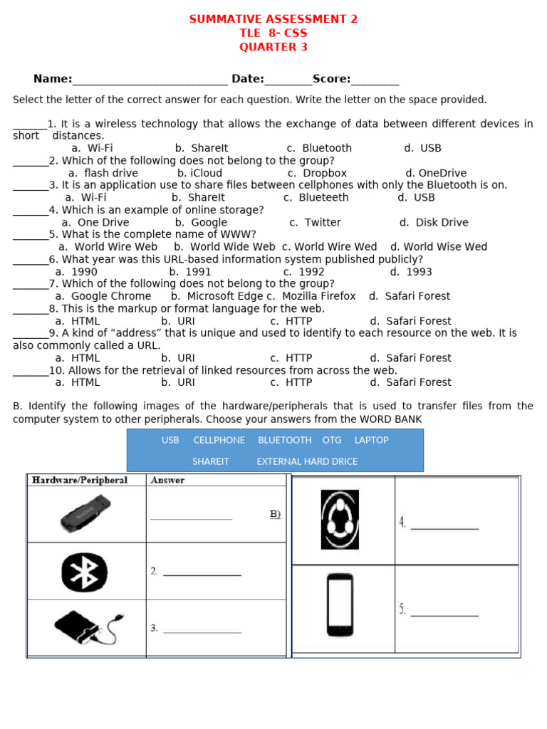 Summative Assessment 2 - Css | PDF | World Wide Web | Internet & Web