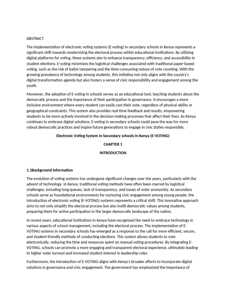 secondary Electronic Voting system | PDF | Electronic Voting | Computer Security