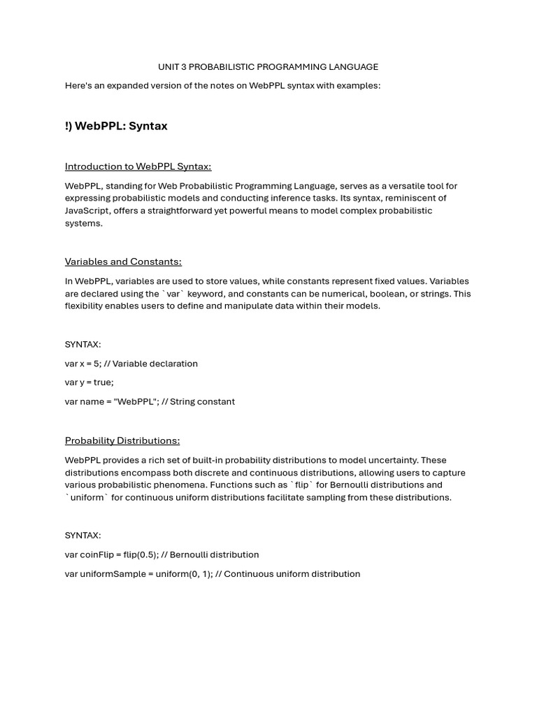 Cognitive Science Unit 3 | PDF | Bayesian Inference | Statistical Inference