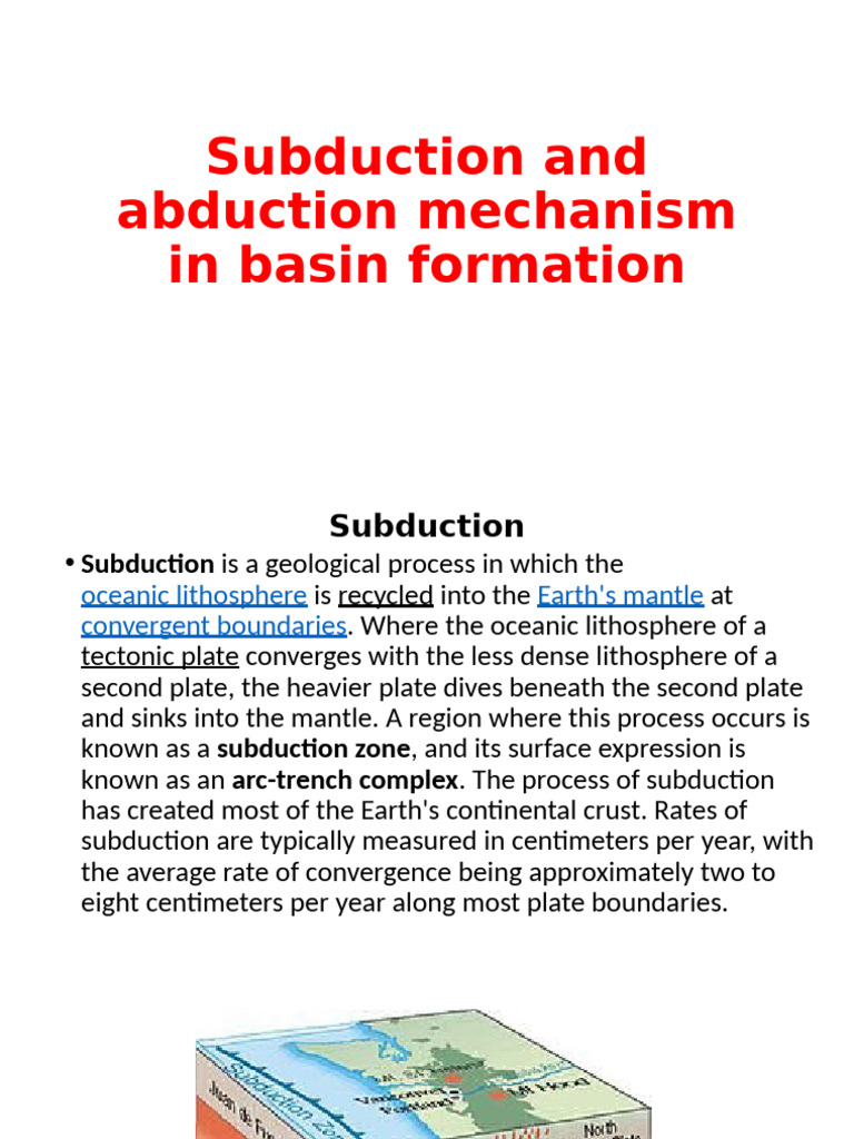 Subduction, Obduction (1) | PDF | Plate Tectonics | Structural Geology