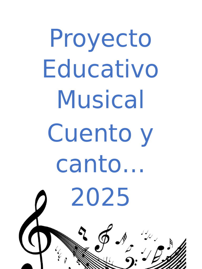 Proyecto Educativo Musical | PDF | Canciones | Ritmo