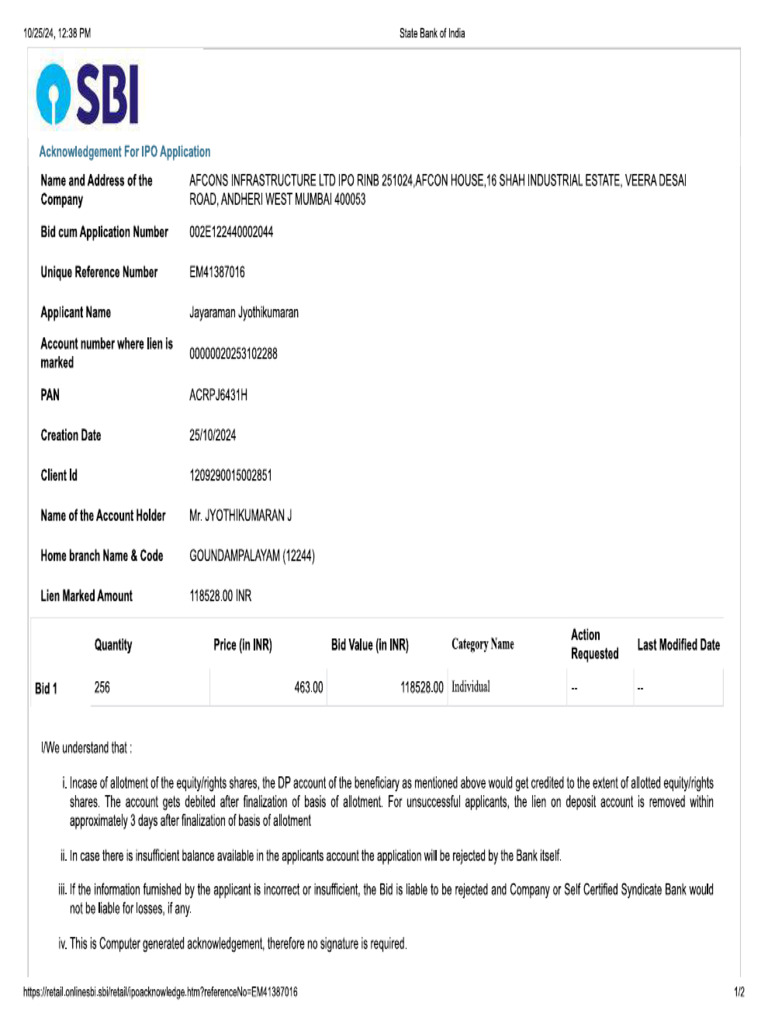 Afcons Infrastructure LTD | PDF