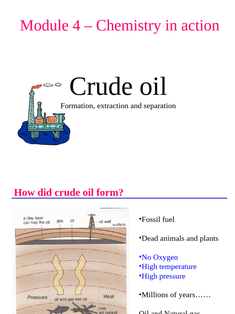Crude Oil Formation and Separation Explained | PDF