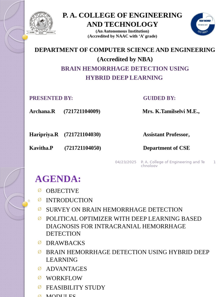 Brain Hemorrhage Detection with Deep Learning | PDF | Deep Learning ...