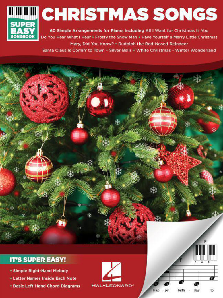 Christmas Songs Super Easy Songbook | PDF