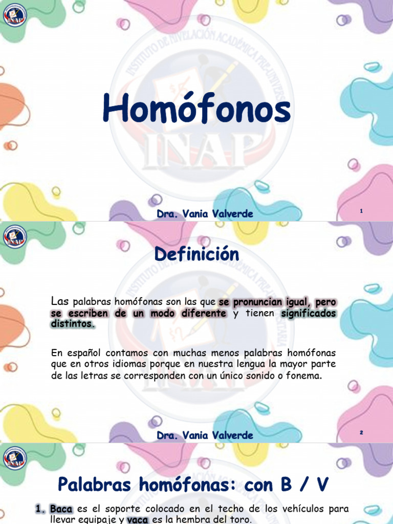 3 Homófonos | PDF