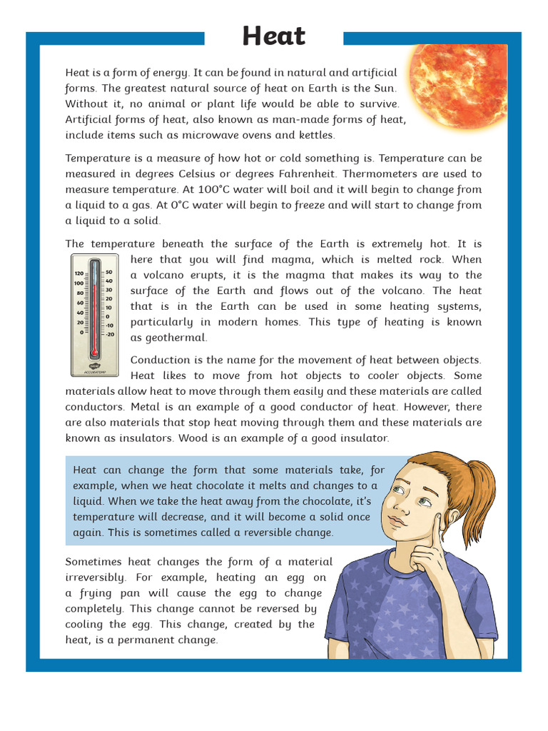 Answer Key Heat and Temperature Worksheet Merged | PDF | Heat | Magma
