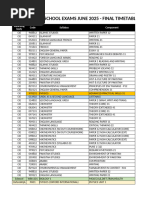 May June 2025 Igcse Timetable | PDF | Schools | Educational Stages