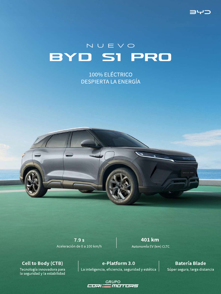 Ficha Nuevo Byd s1 Pro | PDF