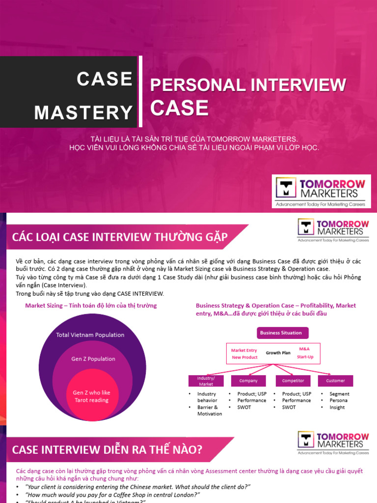 MT Preparation #1 (Individual Case Interview) | PDF