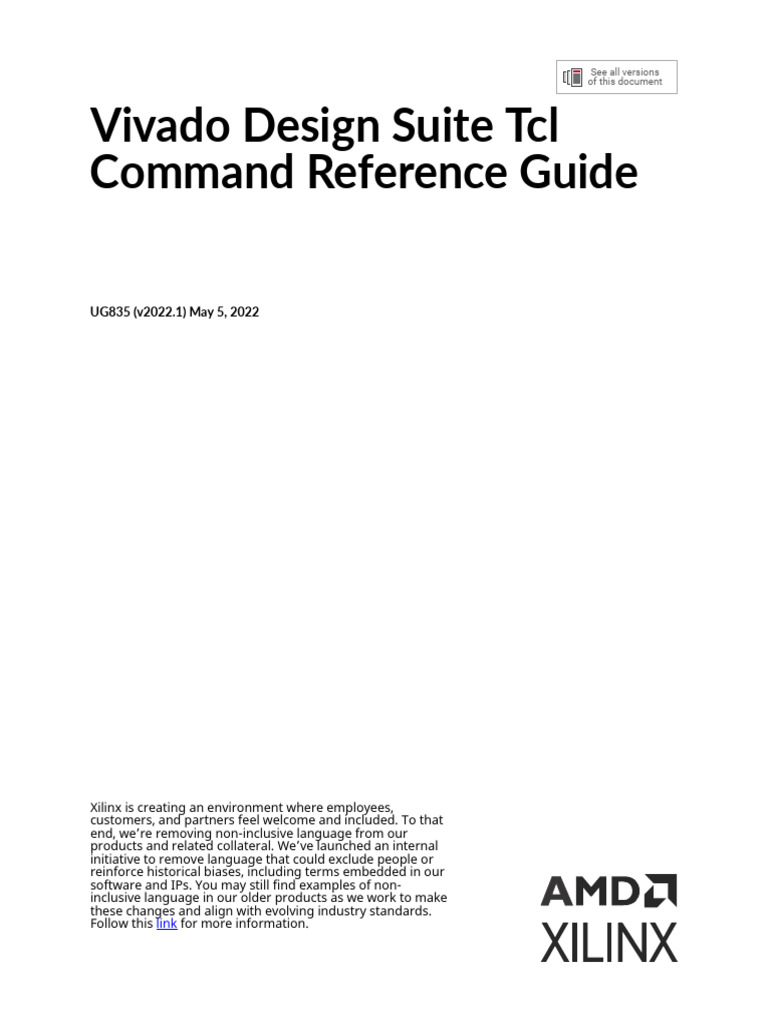 Ug835 Vivado TCL Commands | PDF | Command Line Interface | Bracket