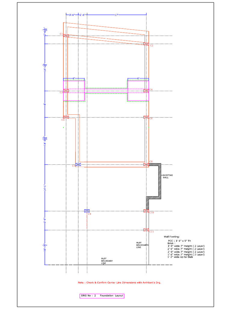2 Foundation Layout - A3 | PDF