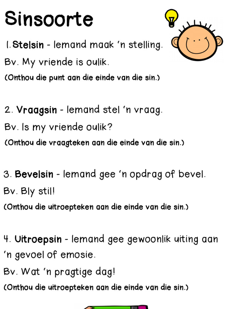 Afrikaans Sinsoorte | PDF