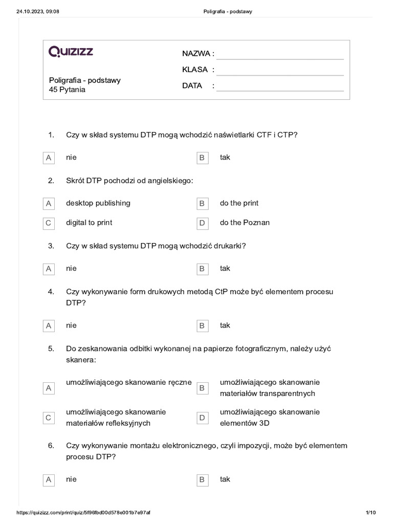 Poligrafia podstawy | PDF