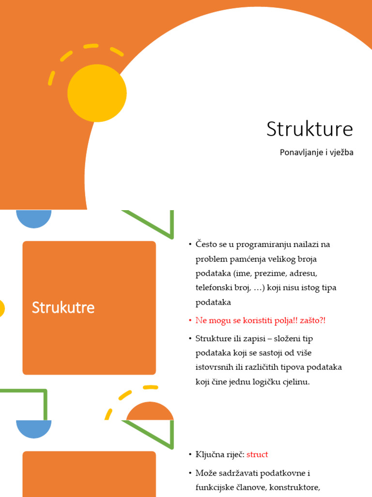 Strukture - Vježba 2 | PDF