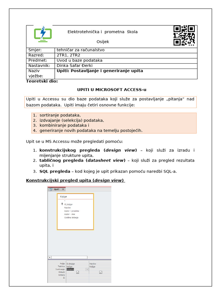 UBP Upiti 1 DŠĐ | PDF