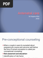 Antenatal Care Card | PDF | Gynaecology | Sexual Reproduction