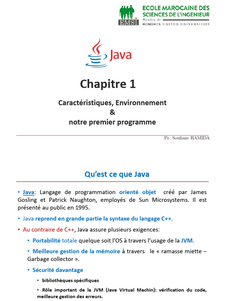 Introduction à l'environnement Java | PDF | Java (technique) | Java (Langage de programmation)