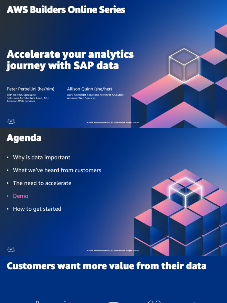 Handout Accelerate Your Analytics Journey With SAP Data | PDF | Amazon Web Services | Cloud ...