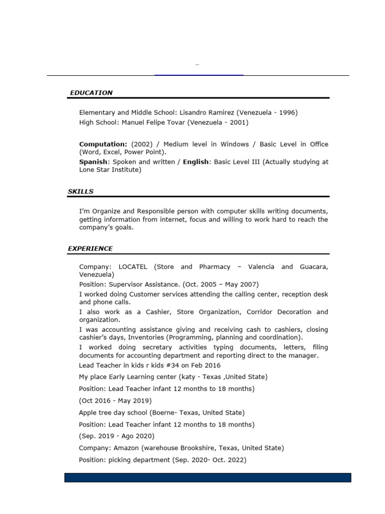 Resume Vanessa Naveda V3 | PDF