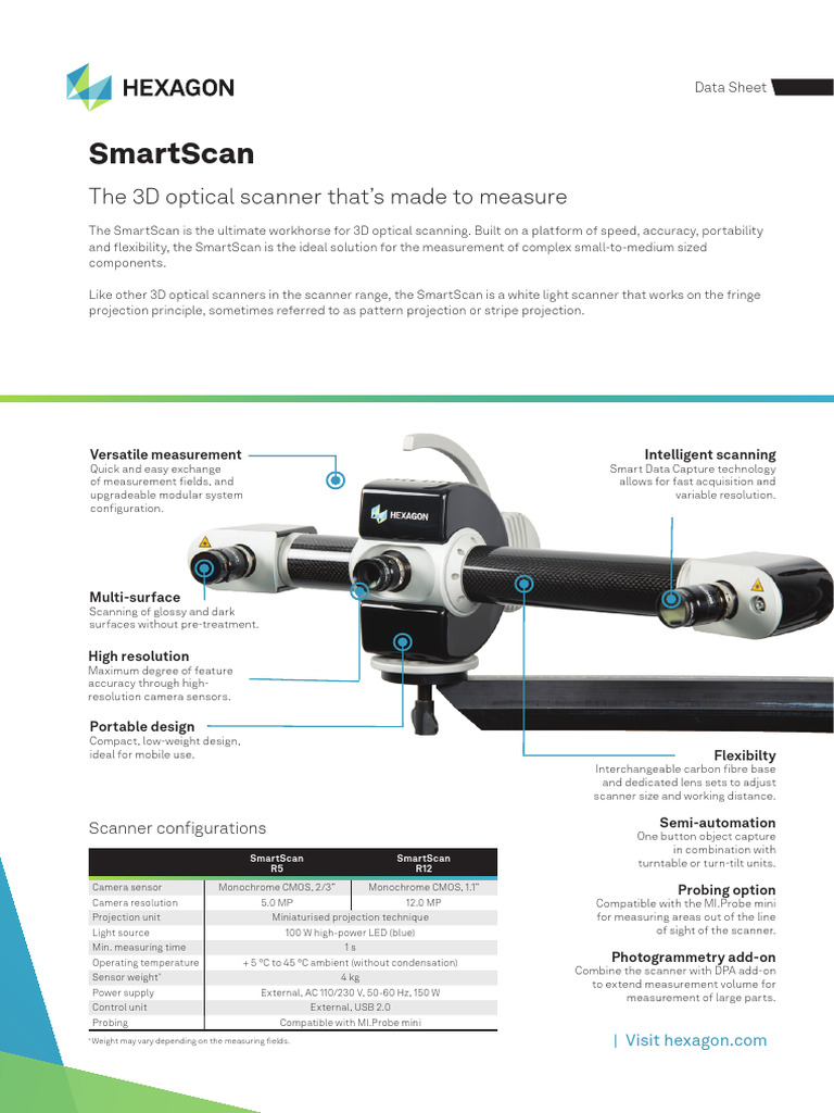 Hexagon_MI_SLS_SmartScan_fact_sheet_A4_en | PDF | Image Scanner | Field ...