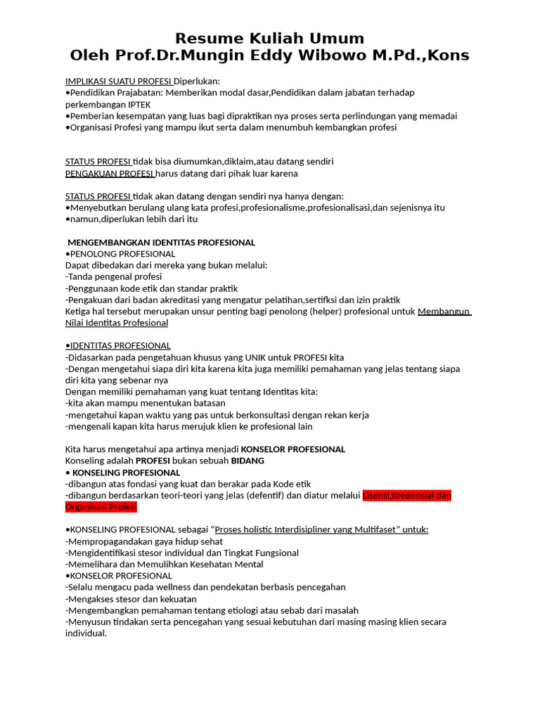 Resume Kuliah Umum Shakila | PDF