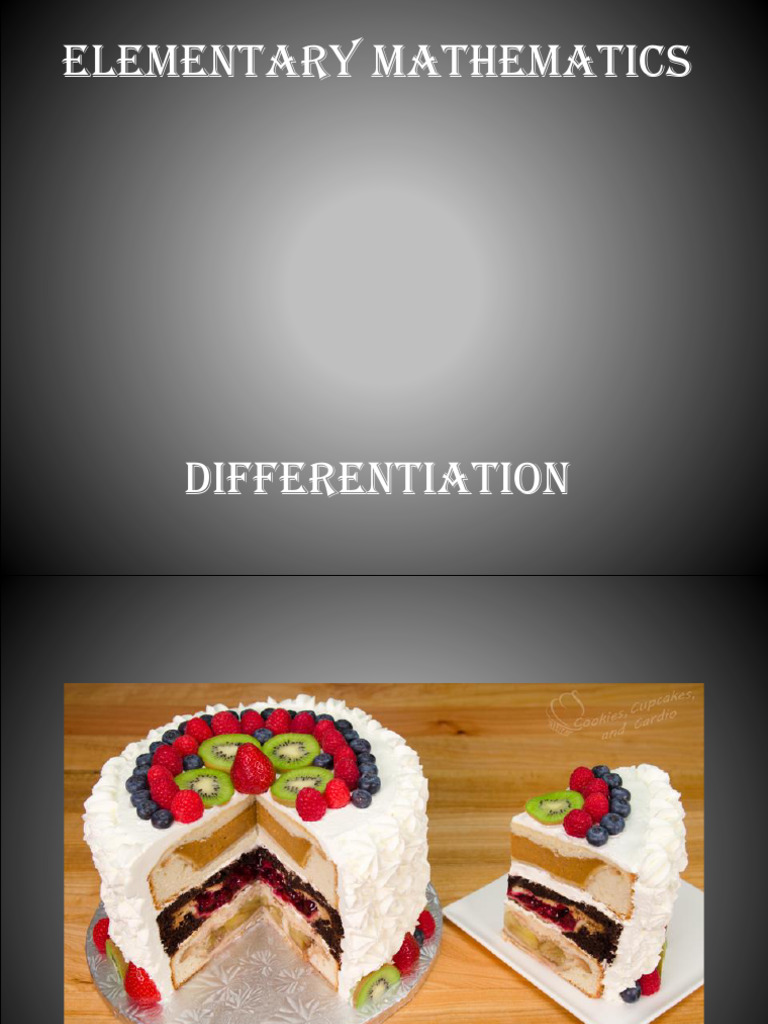 Elementary Mathematics - Differentiation | PDF