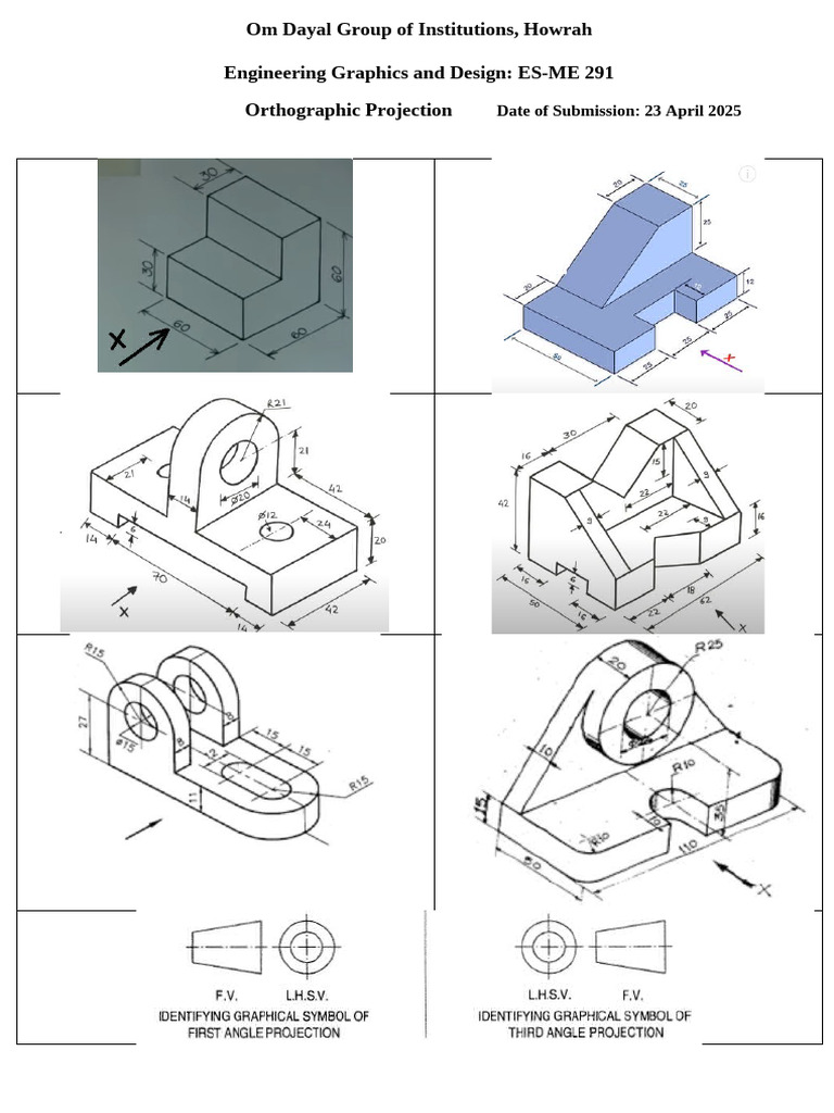 Assignment 5 Orthographic Projection | PDF