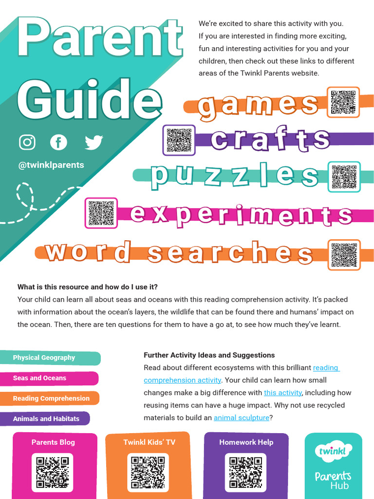 T Par 1679402136 Seas and Oceans Reading Comprehension Ages 5 7 1 Ver 2 ...