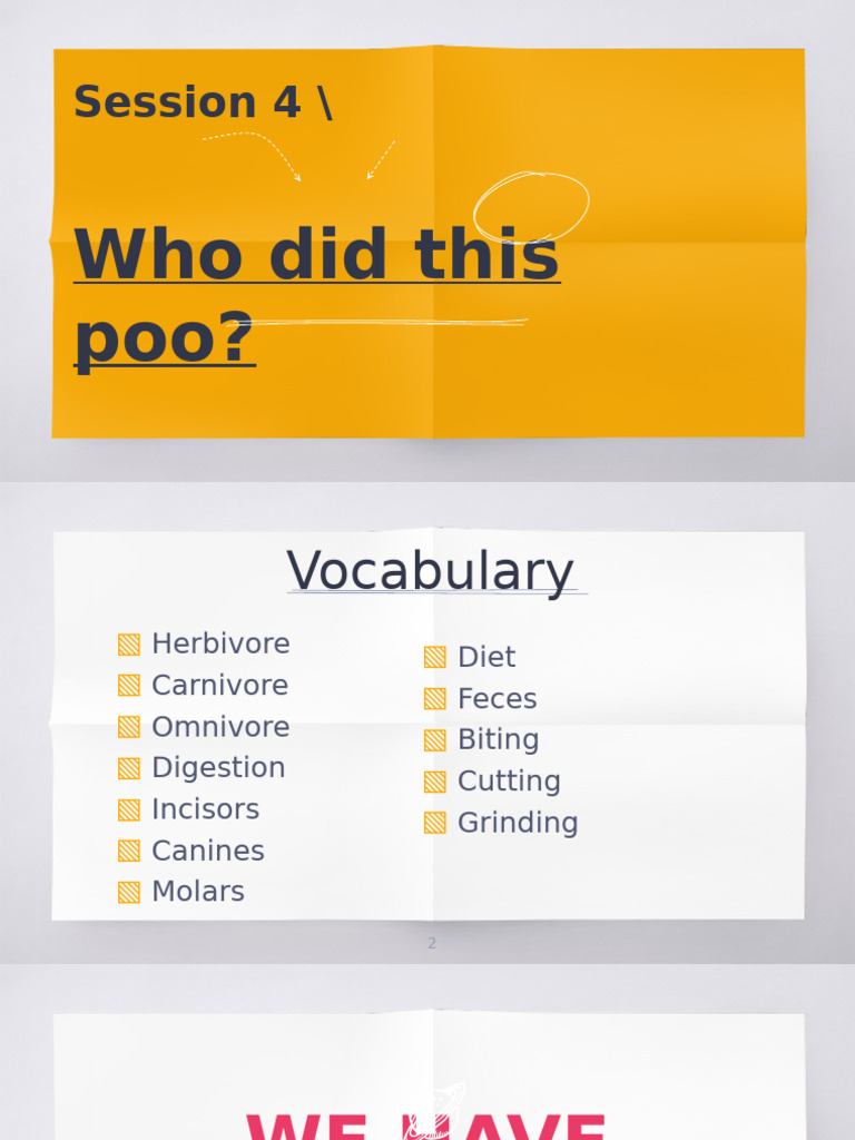 Session 3 - Who Did Thus Poo | PDF | Tooth | Foods