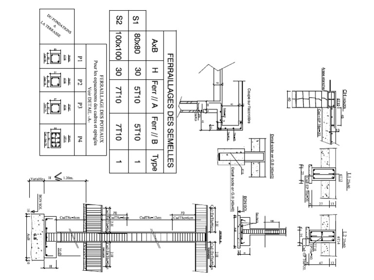 Zoopole - Logement Ouvrier-Vestiaire Details de Ferraillage Complet | PDF