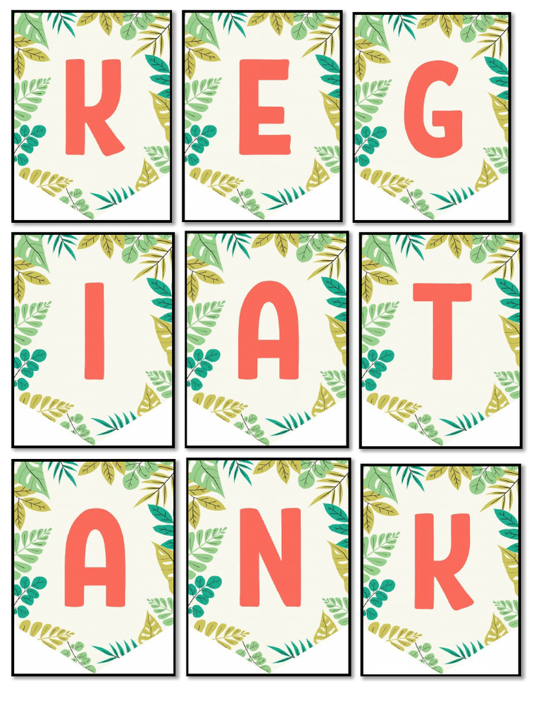 Tempelan Kegiatanku | PDF