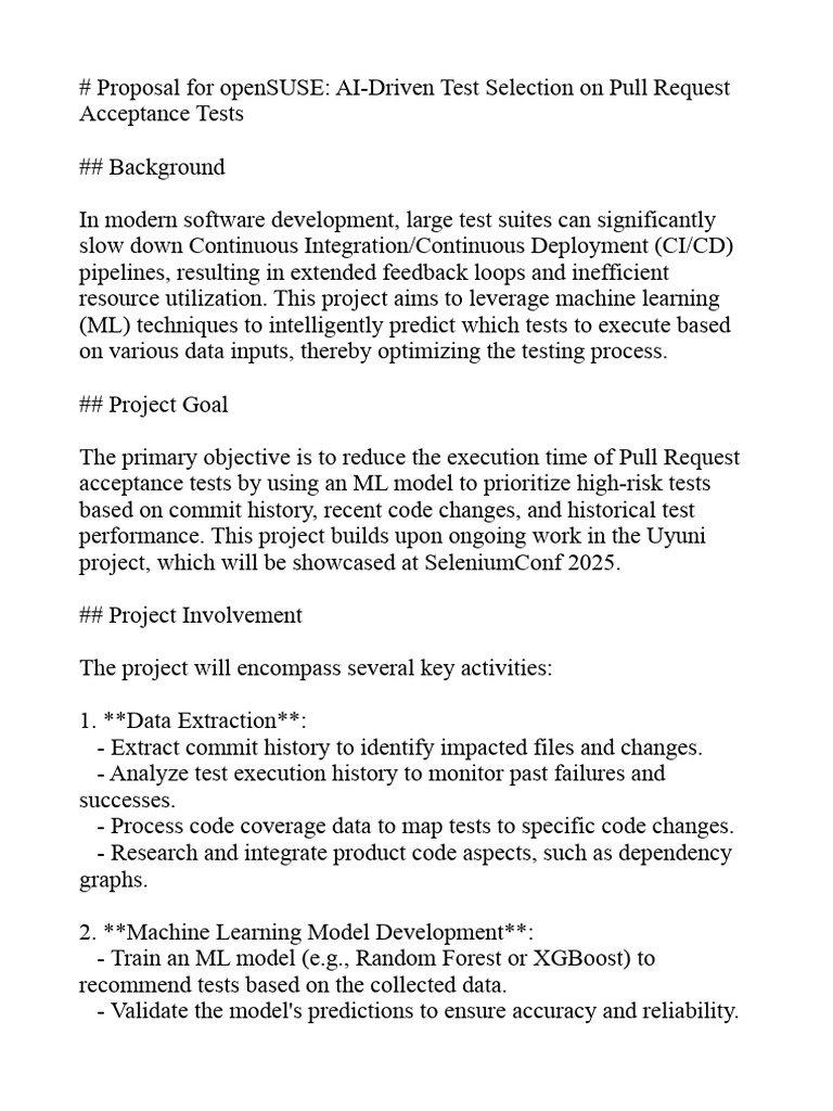 AI-Optimized Test Selection for CI/CD | PDF | Machine Learning | Computing