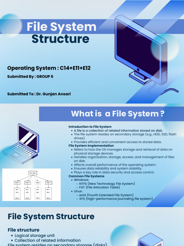 Presentation - Os - File System | PDF | File System | Computer File