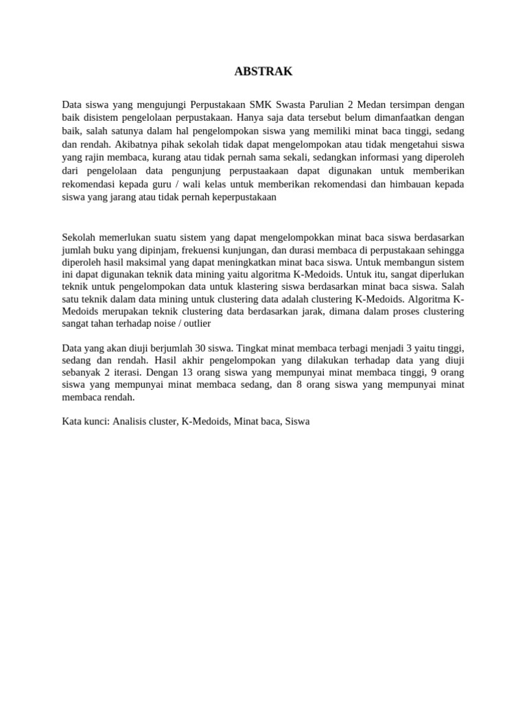 Contoh ABSTRAK | PDF