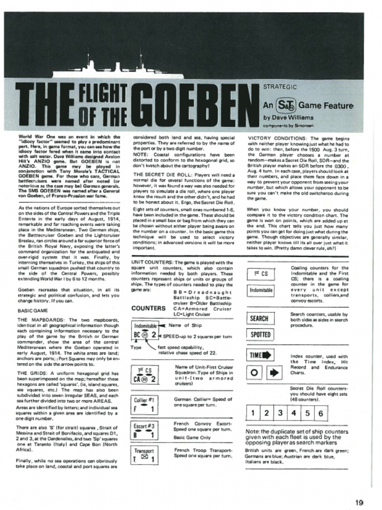 The Flight of the Goeben All s&t game feature | PDF | Cruiser | Water ...