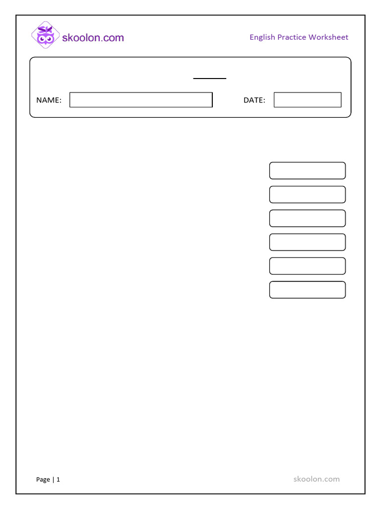 G4 English Nouns 1 | PDF