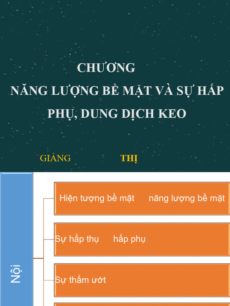 Năng Lượng Bề Mặt Và Dung Dịch Keo | PDF