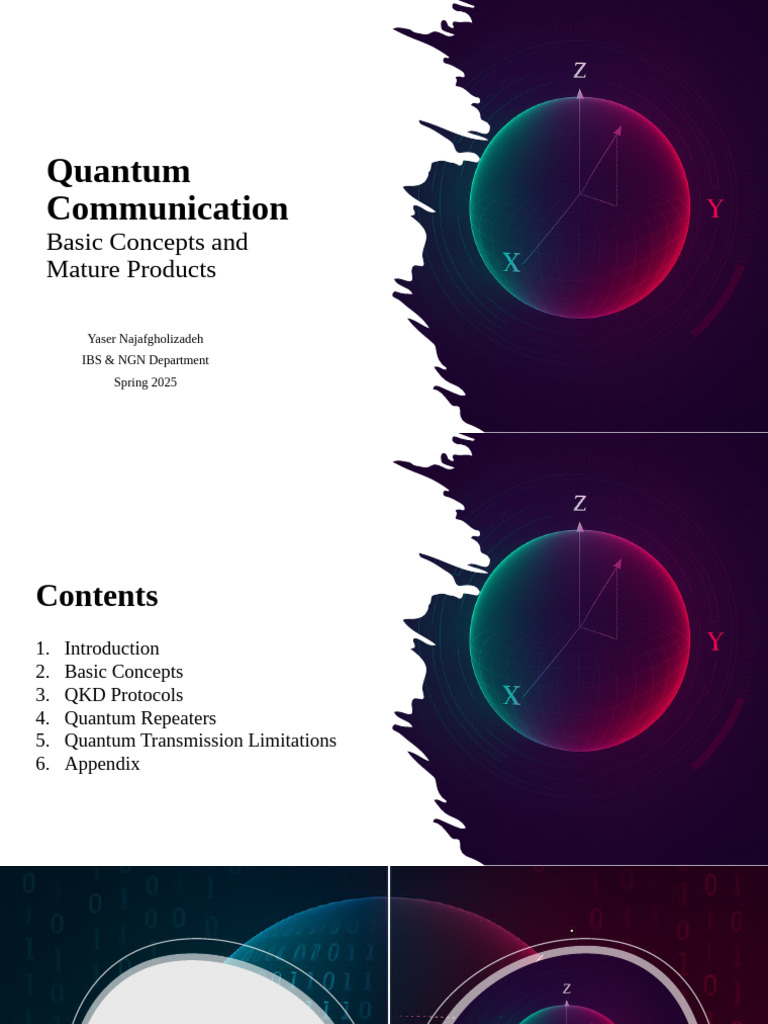 Quantum Communication Yaser | PDF | Quantum Entanglement | Theoretical ...