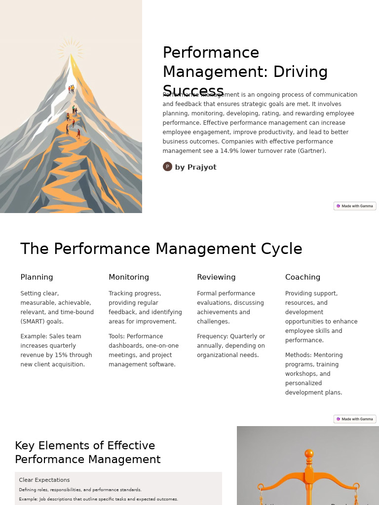 Performance Management Driving Success | PDF | Leadership | Business ...