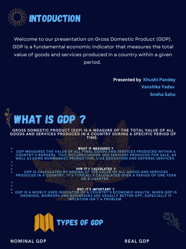 Understanding Gross Domestic Product GDP | PDF | Gross Domestic Product ...